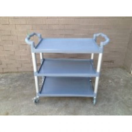 Utility Cart 3-Tier Grey/Black